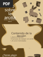 Técnicas de Modelado en Arcilla | PDF | Arcilla | Cerámica