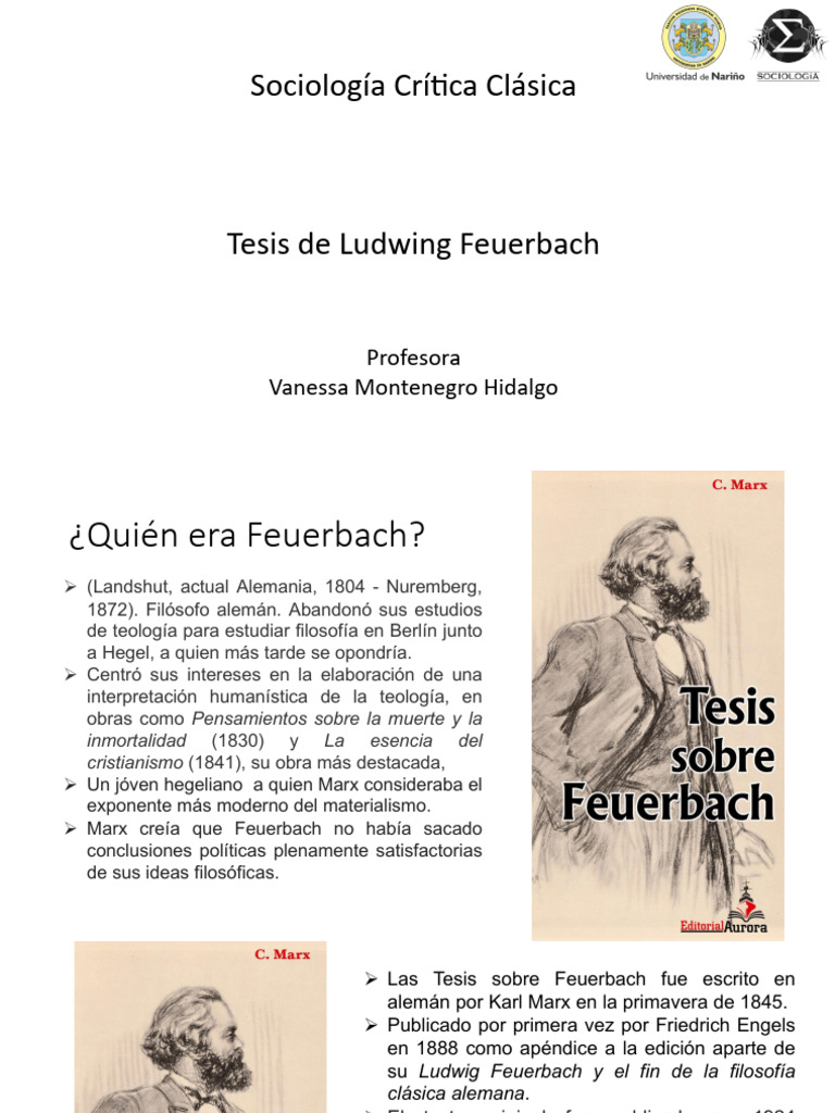 Crítica de Feuerbach en Marx | PDF | marxismo | Karl Marx