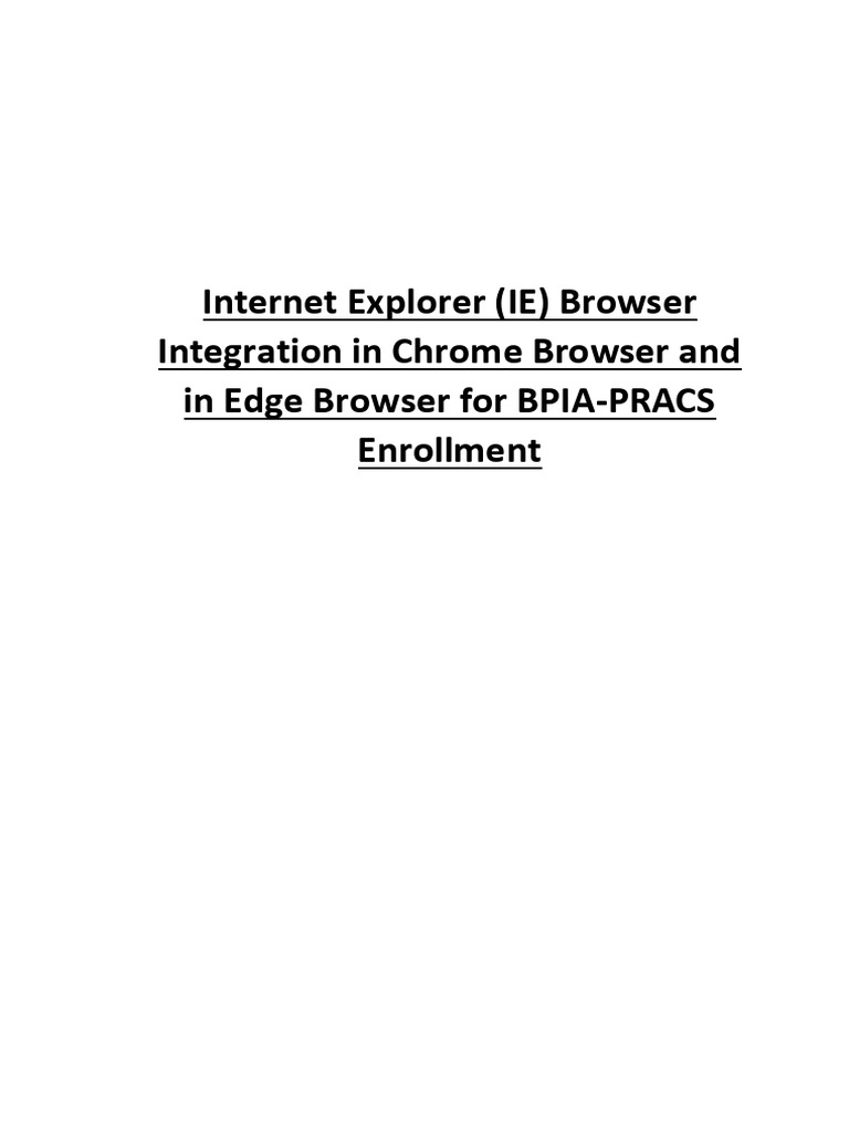 HPE Internet Explorer Browser Integration With Edge | PDF | Internet ...