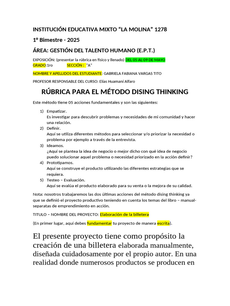 Rubrica de Billetera EPT LKJ | PDF | Guante