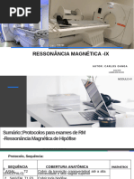 Protocolos para Exames de RM | PDF | Imagem de ressonância magnética | Especialidades médicas