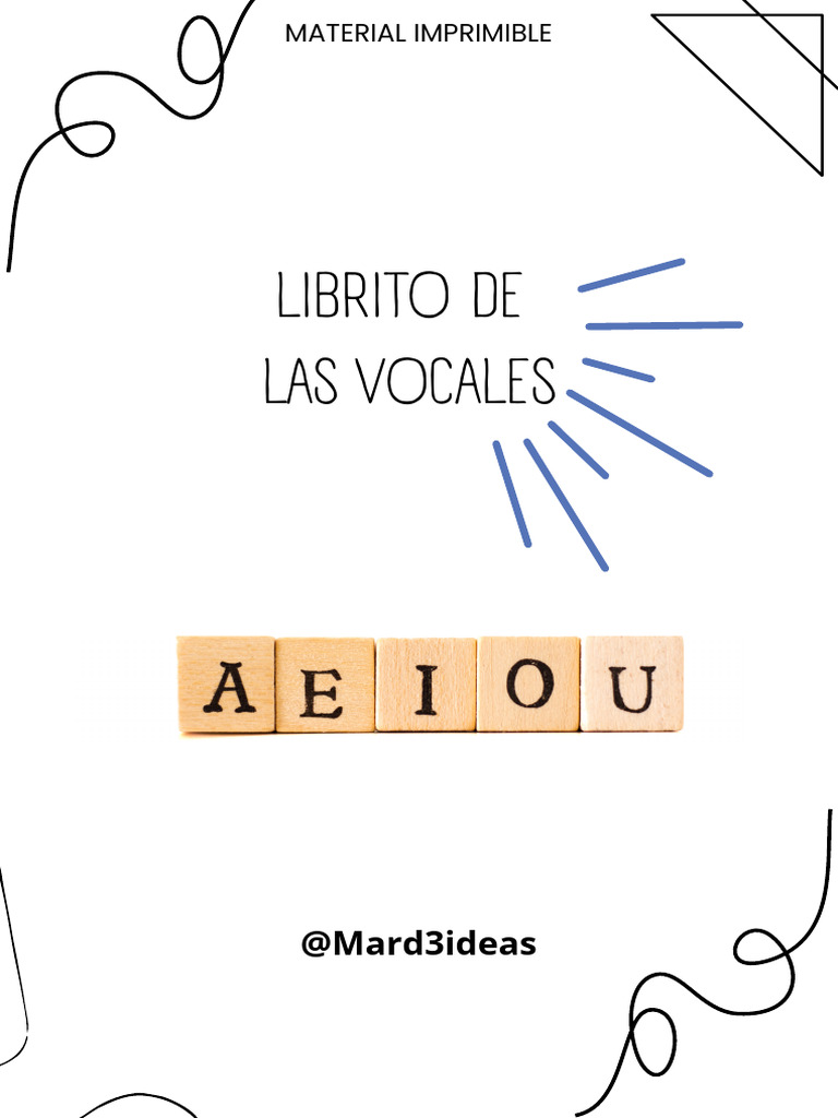 Librito Imprimible de las Vocales | PDF