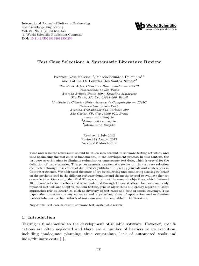 RSIJSEKEEverton Versao Publicada | PDF | Software Testing | Systematic ...