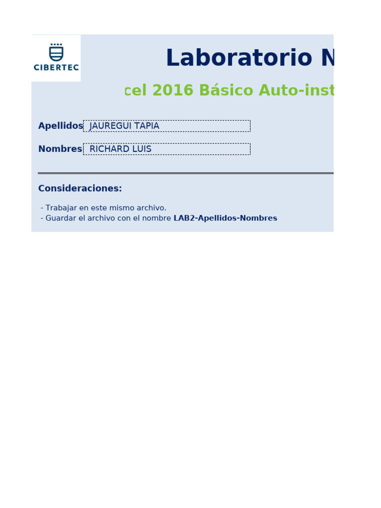 Lab2-Jauregui Tapia - Richard Luis | PDF