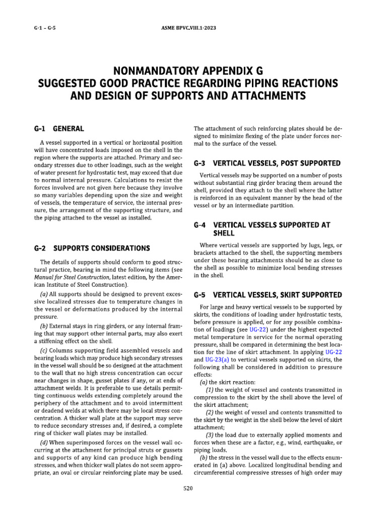 Nonmandatory Appendix G | PDF