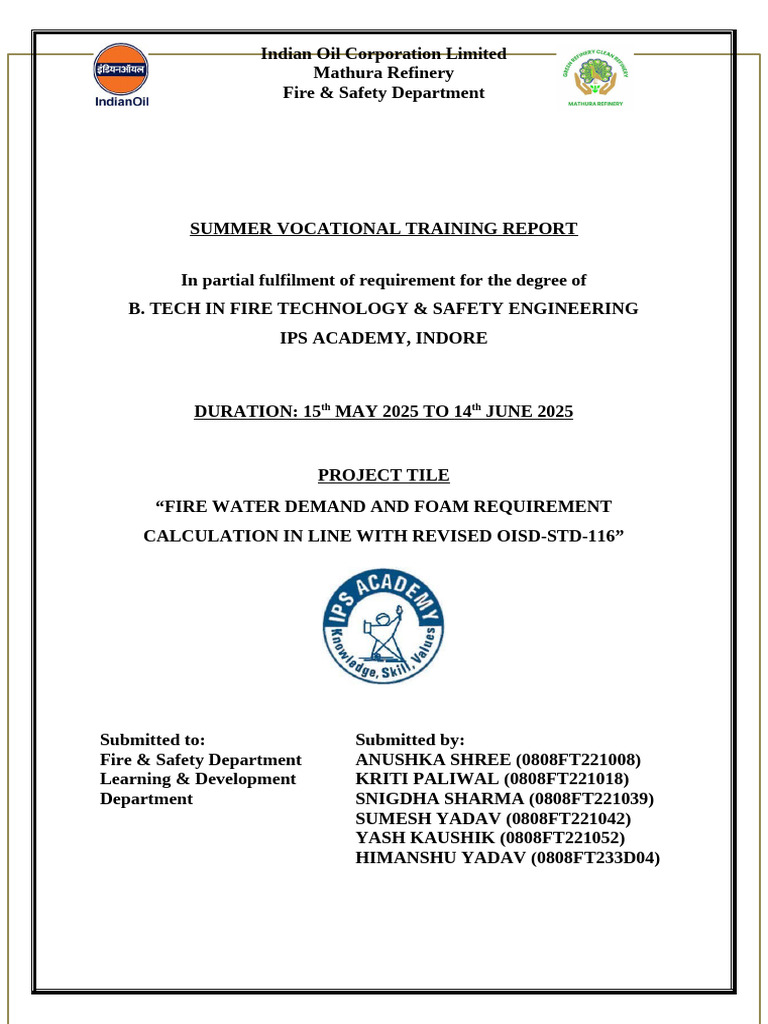 Revised Iocl | PDF | Fires | Oil Refinery