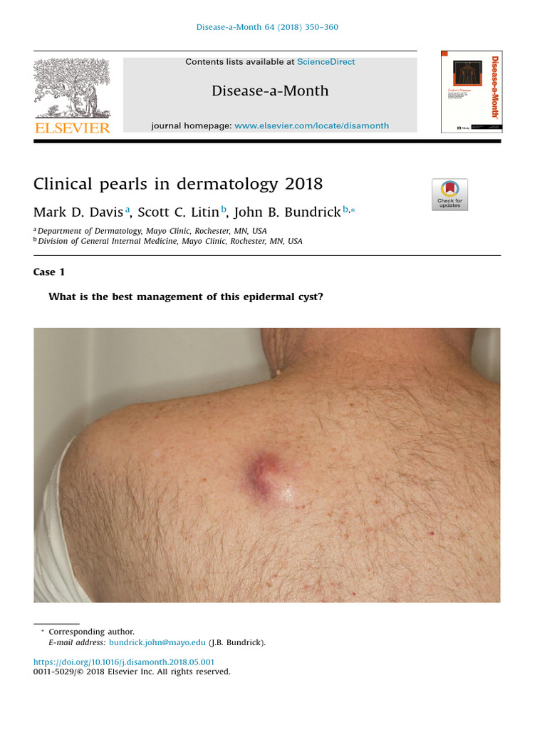 Clinical Pearls in Dermatology 2018 | PDF | Hair Loss | Clinical Medicine