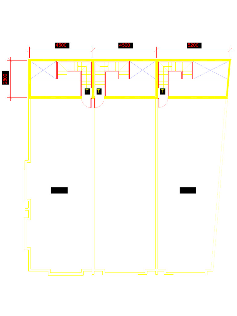 Ruko - Floor Plan - Denah Lantai Dak | PDF