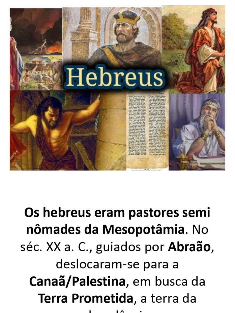 Os Hebreus | PDF | Moisés | Judeus