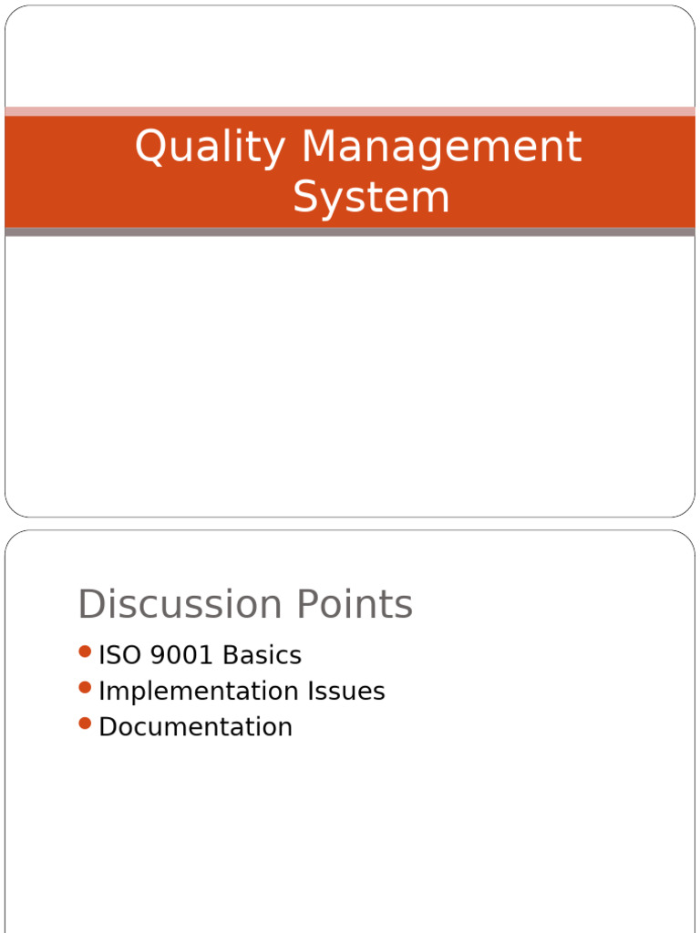 Quality Management System | PDF | Quality Management | Quality ...