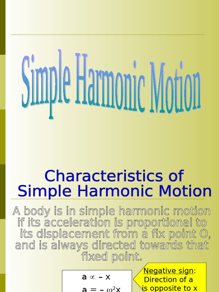 Chap19 Simple Harmonic | PDF | Physics | Oscillation