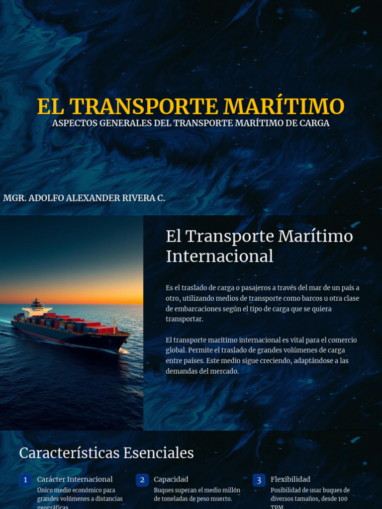 Transporte Marítimo de Carga en Perú | PDF | Puerto | Envío