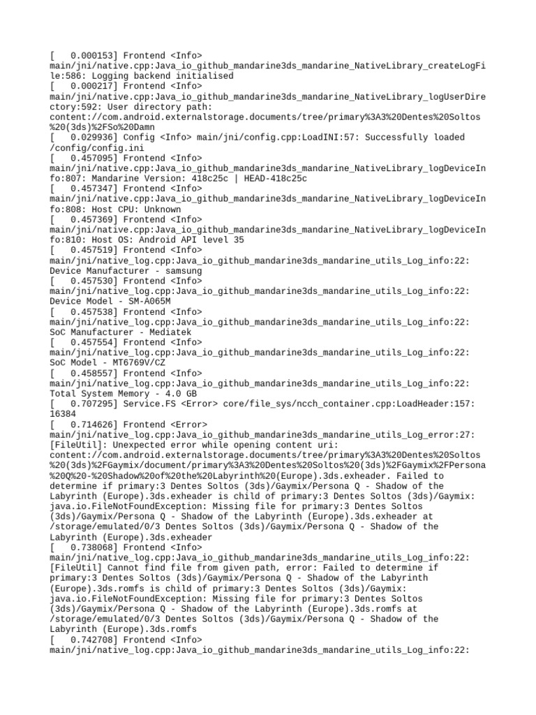 Mandarine Log - Txt.old | PDF | Computer Architecture | Computing