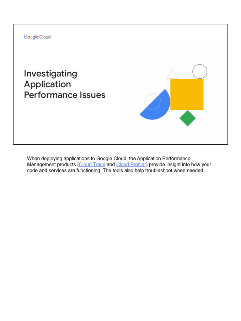 T-STACKD-B 03 Investigating Application Performance Issues | PDF | Cloud Computing | Library ...