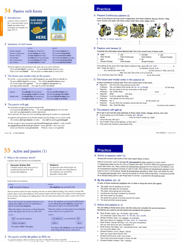 Unit 8 - Grammar 1 - Passive Voice | PDF