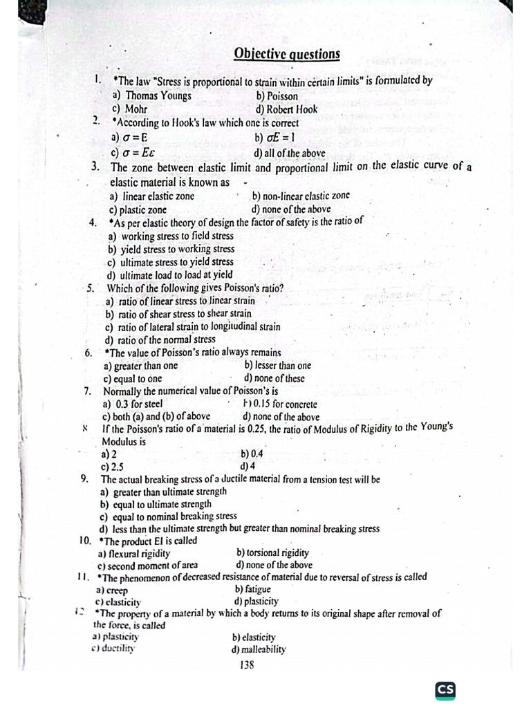 Structure MCQ | PDF