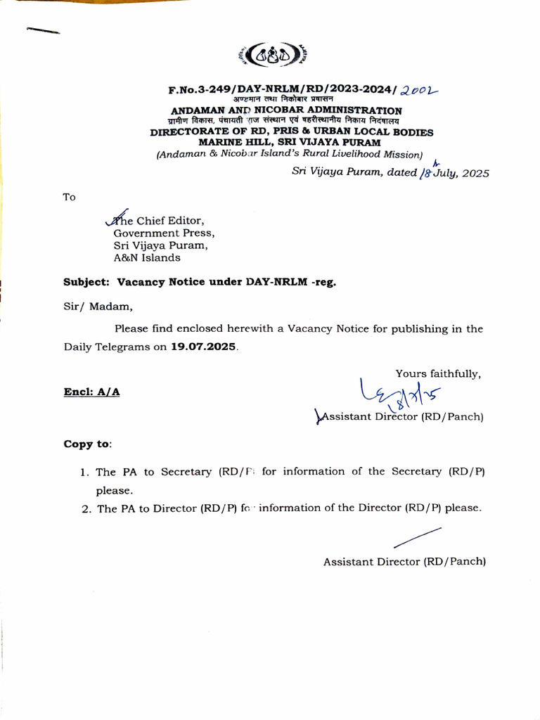 1 714 DAY NRLM Vacancy Notice | PDF