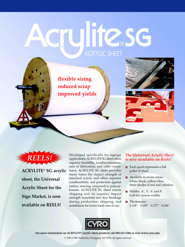 Acrylite SGReels | PDF