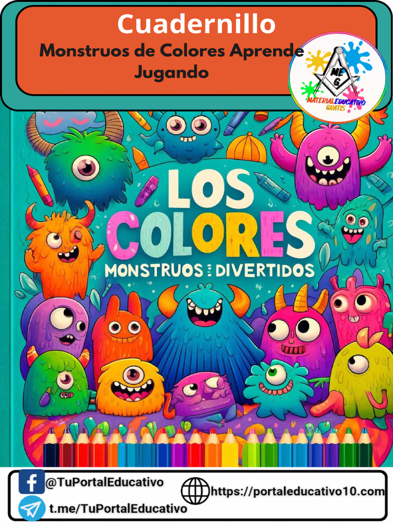 Monstruos de Colores Aprende Jugando Portaleducativo10 | PDF