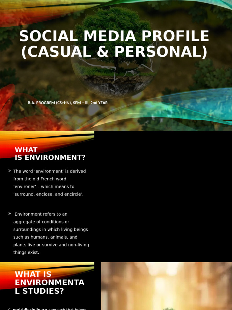 EVS Presentation Assignment | PDF | Natural Environment | Volcano