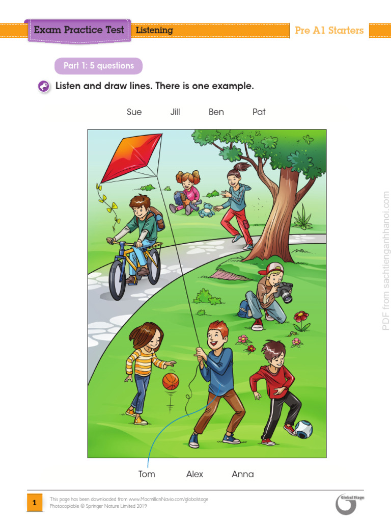 Pre A1 Starters Listening Test PDF | PDF