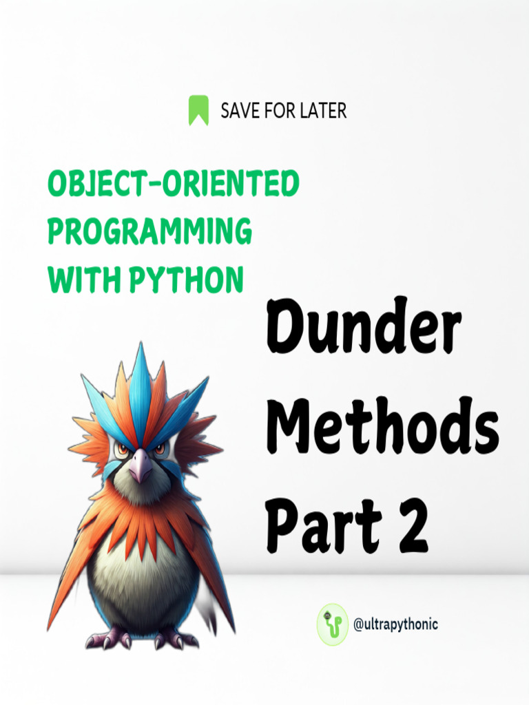 Dunder Methods 2 | PDF