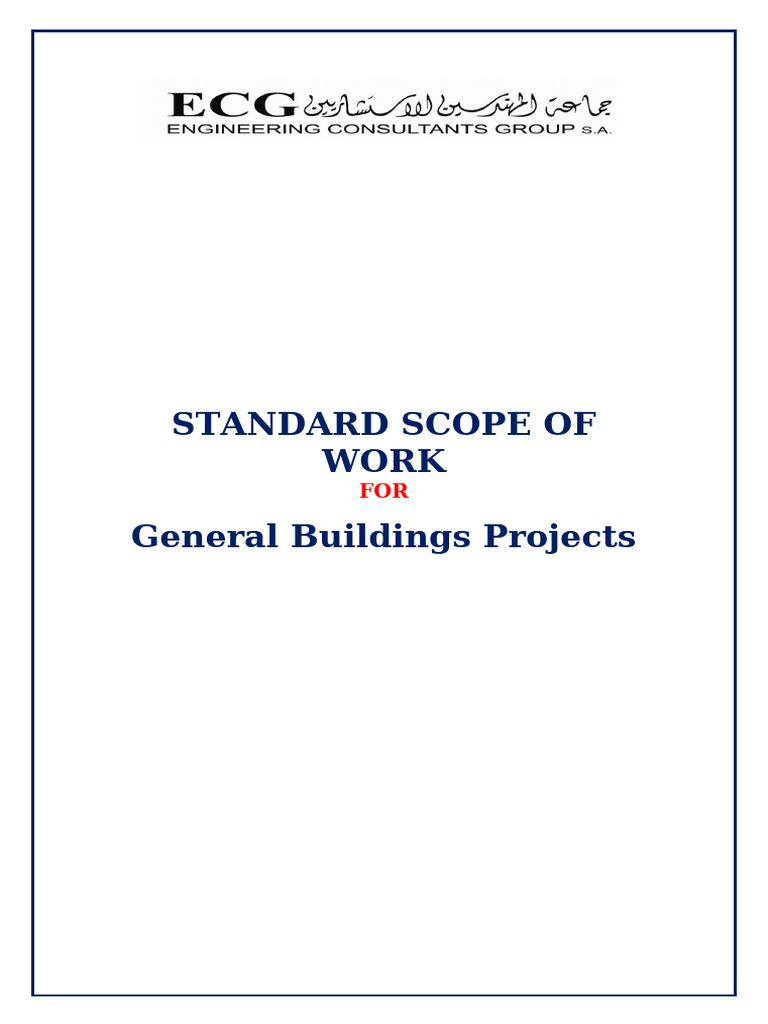 Standard SOW-General Buildings Projects-REV 4 - 2013 | PDF ...