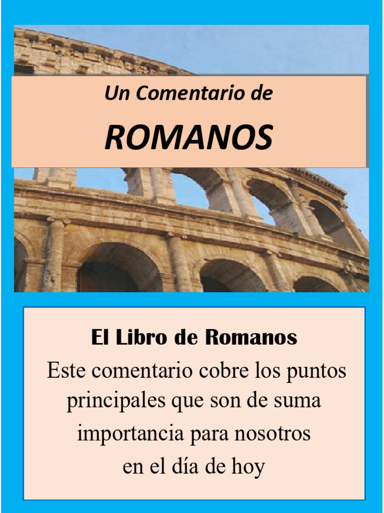 Comentario sobre el Libro de Romanos | PDF | Epístola a los romanos ...
