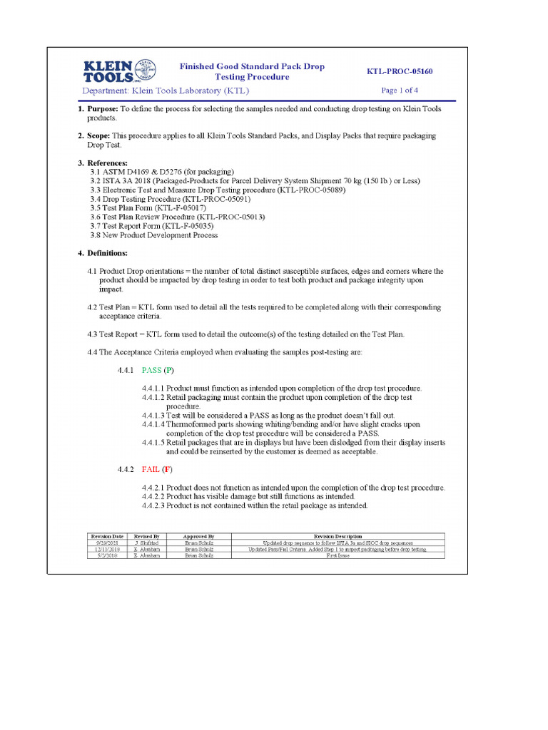 Drop Packing KLT Set 33811b-2 Sp-A0100 | PDF