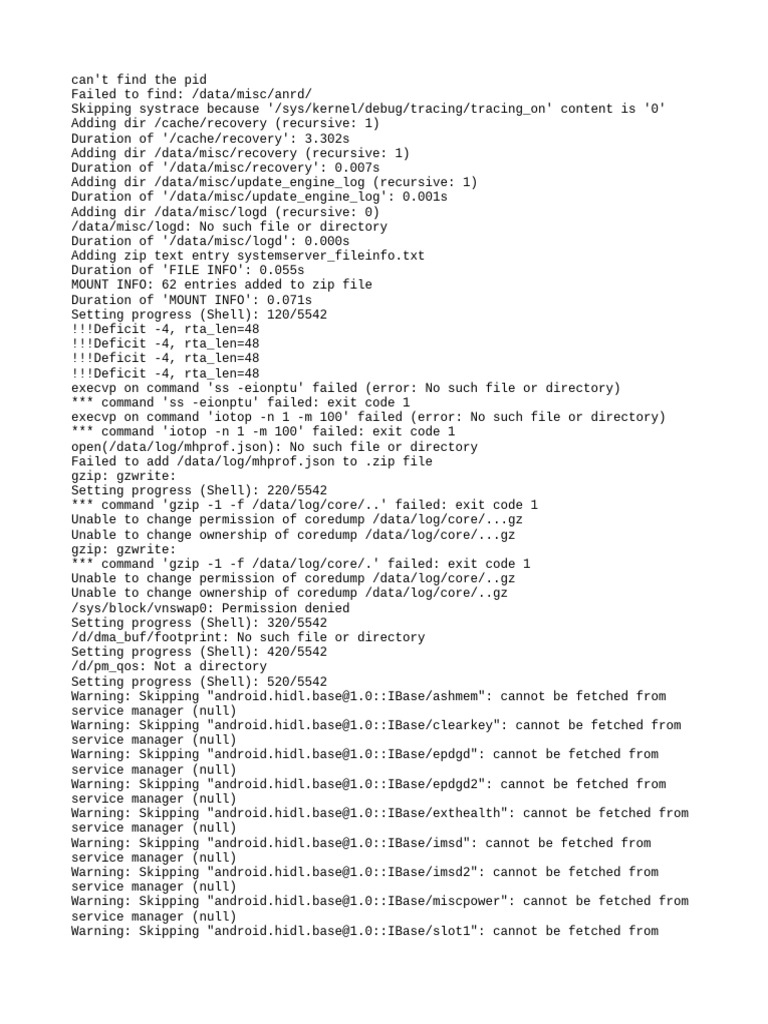Bugreport 2025 08 13 20 41 27 Dumpstate - Log 21228 | PDF | Zip (File Format) | Utility Software