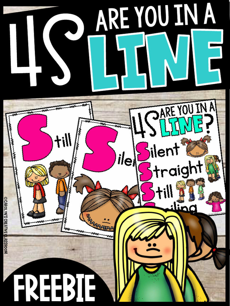 Classroom Line Expectations Poster | PDF