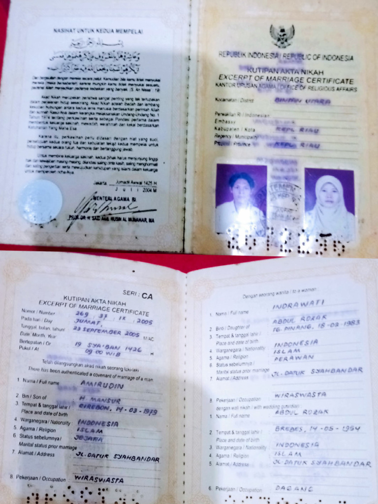 PDF Buku Nikah | PDF