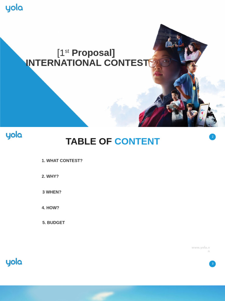 International Contest - 1st Proposal | PDF