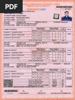 BSC Marksheet | PDF | Bachelor Of Science | Qualifications