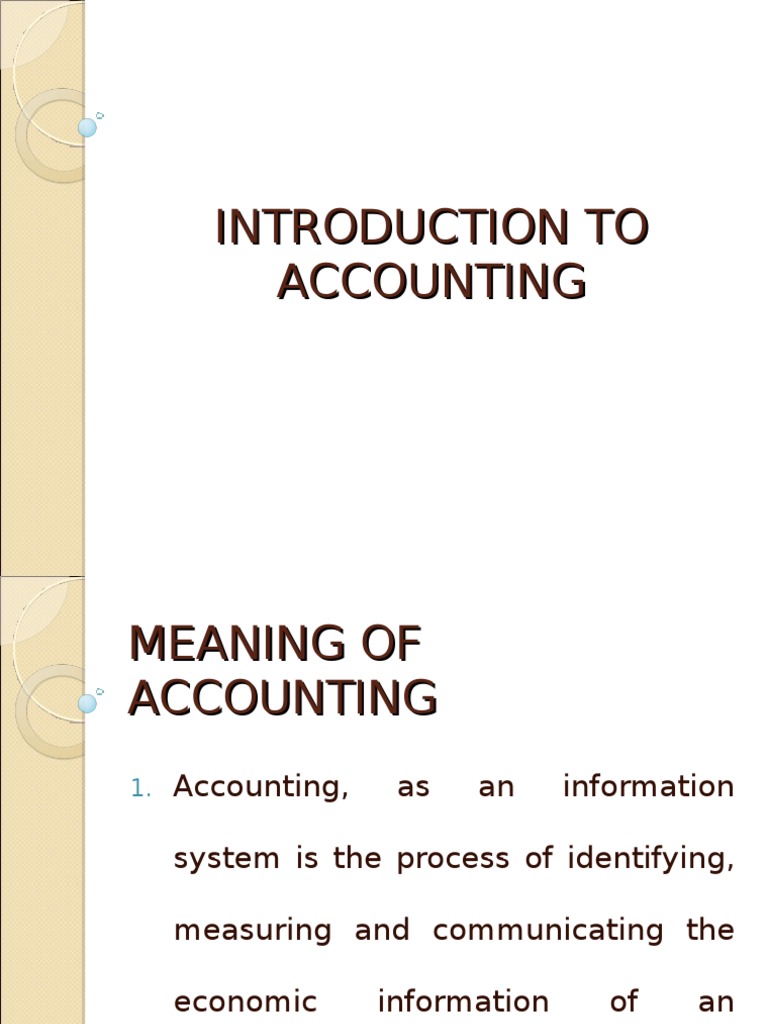 Overview of Accounting Principles | PDF | Debits And Credits | Accounting
