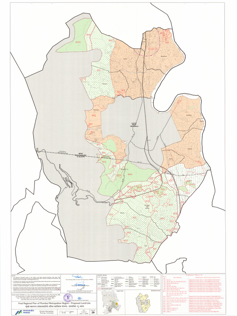 Proposed Land-Use Map No. 29 For Karjat Taluka | PDF