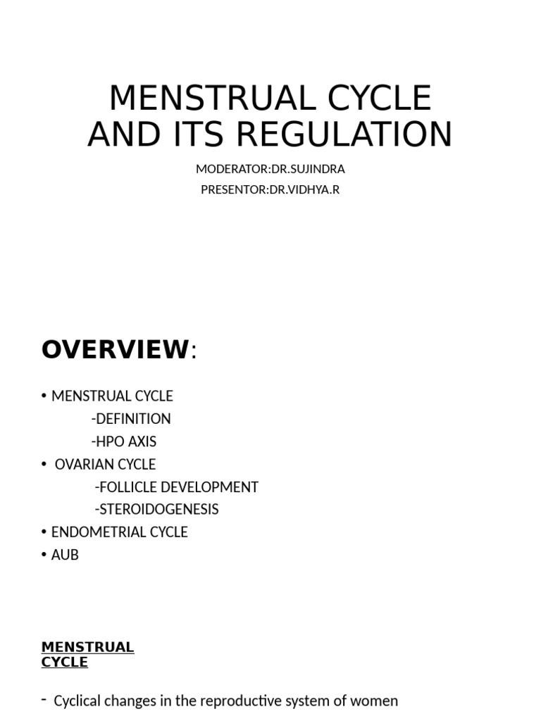 Menstrual Cycle Regulation Explained | PDF | Menstrual Cycle ...