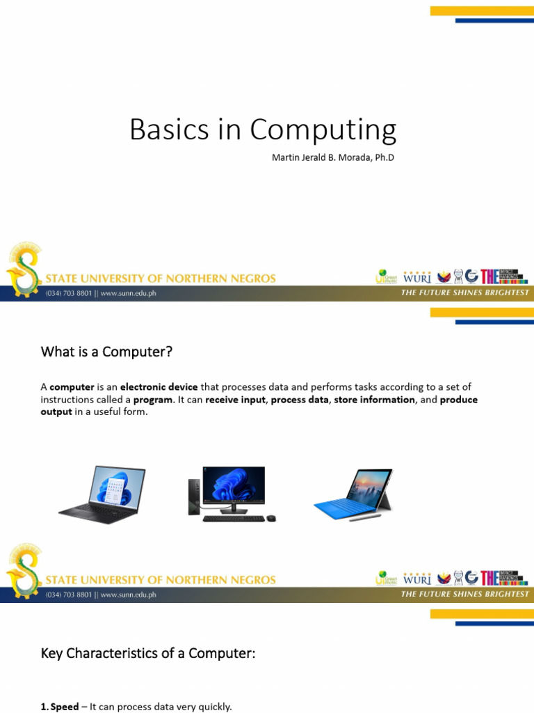 Understanding Computer Basics and Types | PDF | Personal Computers ...