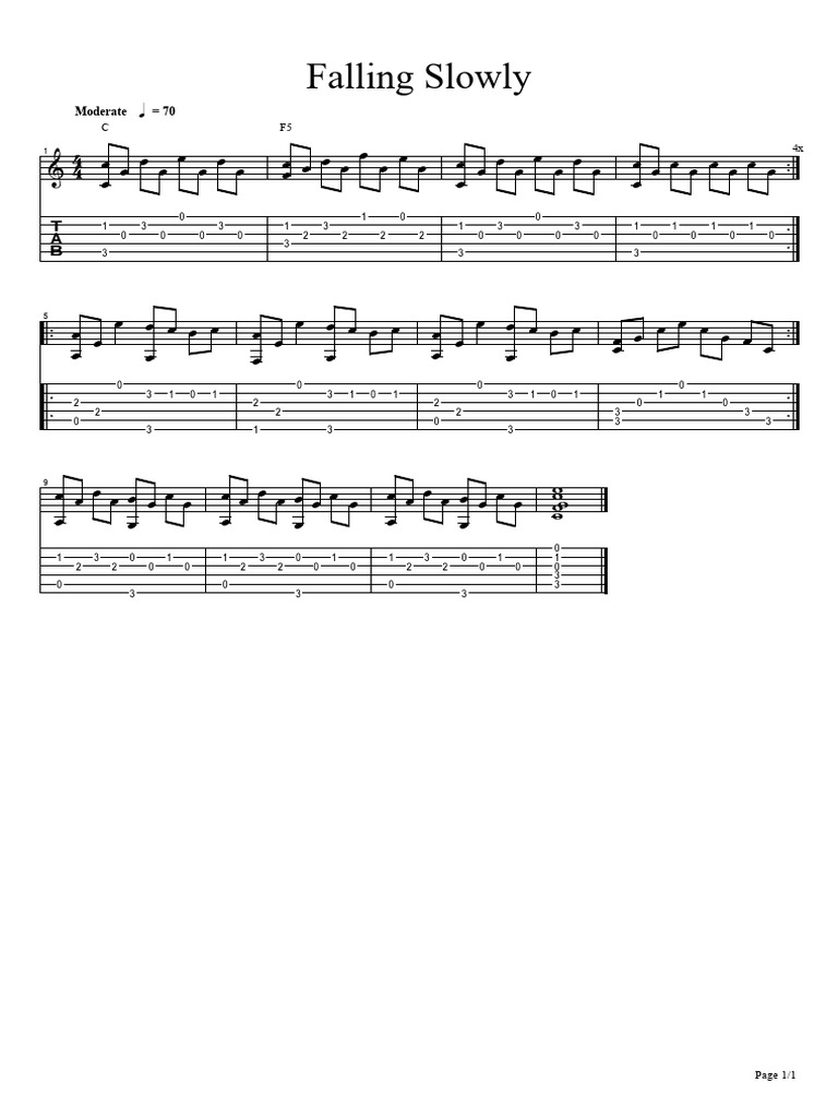 Falling Slowly | PDF