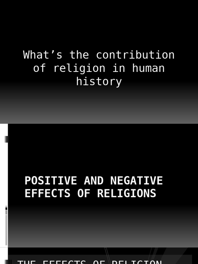 Lesson 3 Positive and Negative Effects of Religions | PDF | Catholic ...