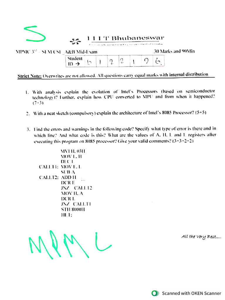 Sridhar Sir MPMC | PDF
