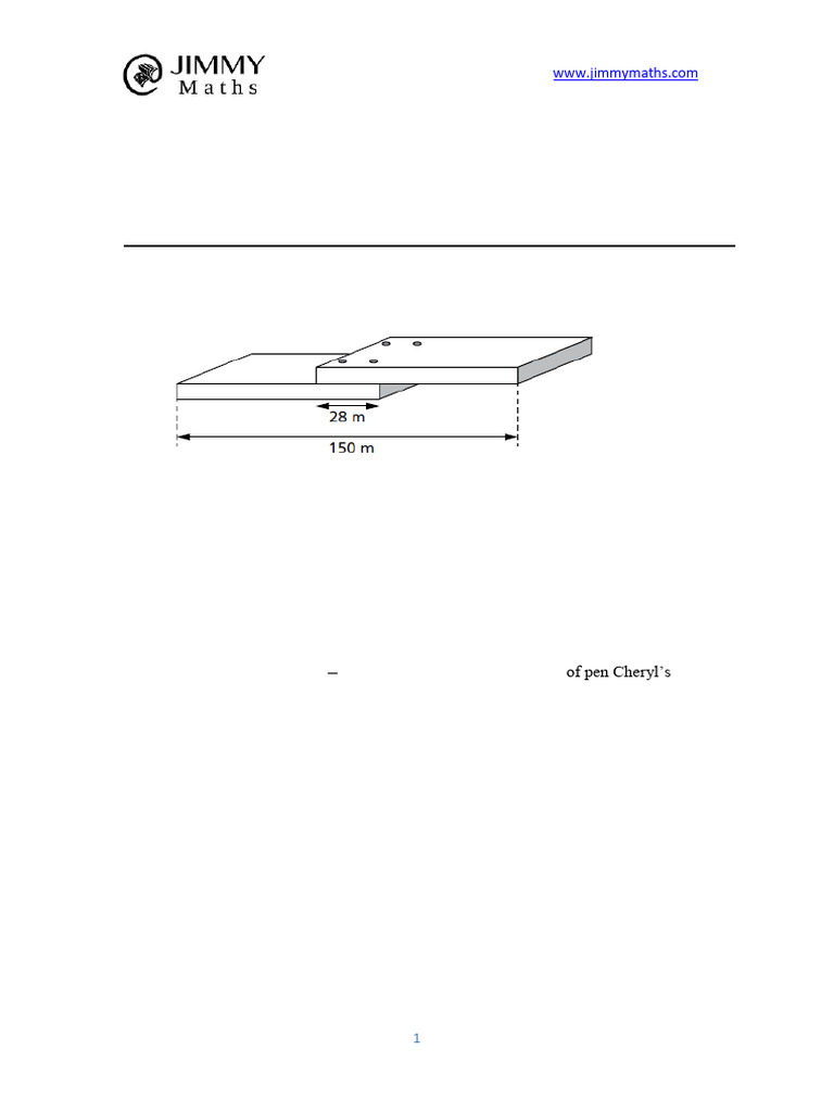 PSLE Math Mock Exam 4 Paper 2 | PDF | Area