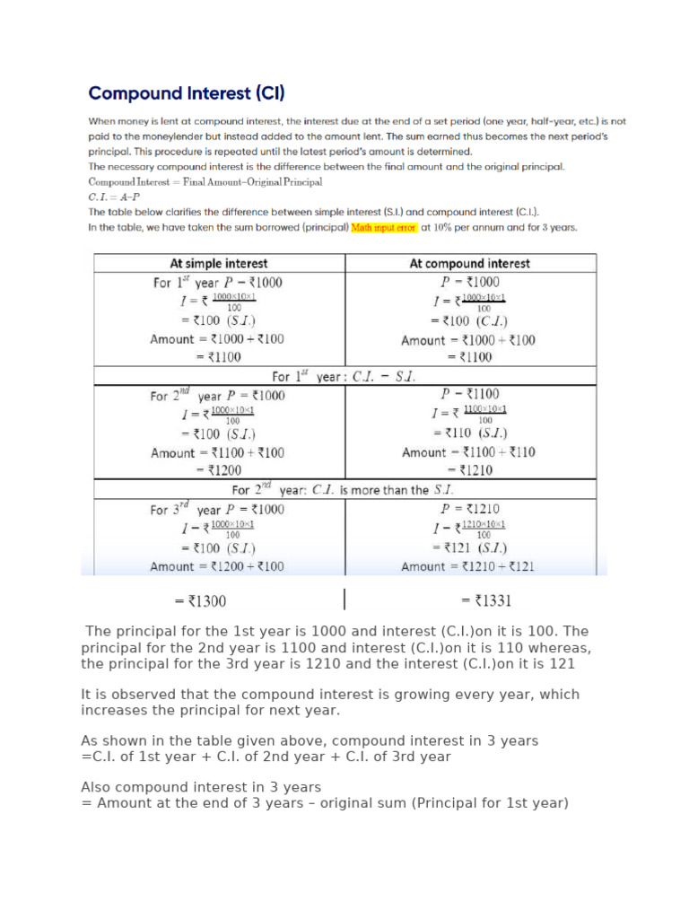 Understanding Compound Interest Growth | PDF