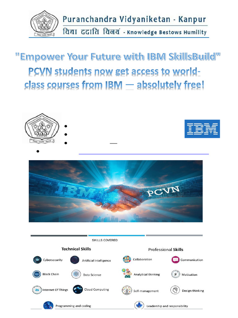 PCVN - Ibm - Skillsbuild - Registration Steps | PDF