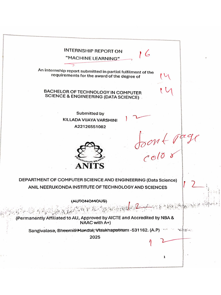 Correction in Documentation | PDF