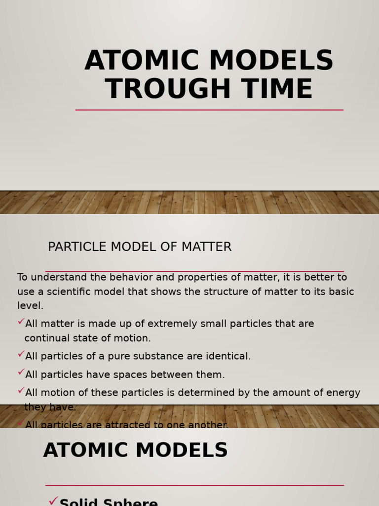Evolution of Atomic Models Explained | PDF | Atoms | Electron