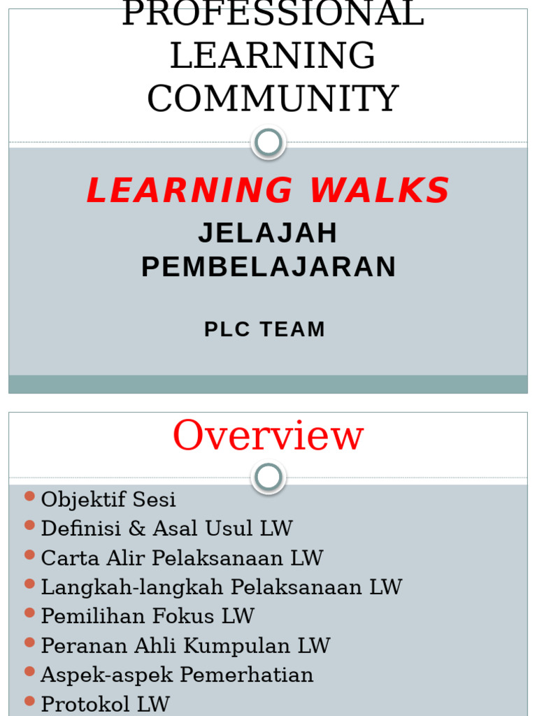 Learning Walks July | PDF