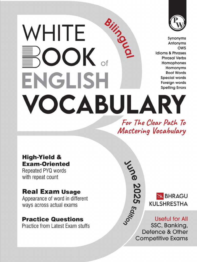 Whit Book English Vocabular | PDF