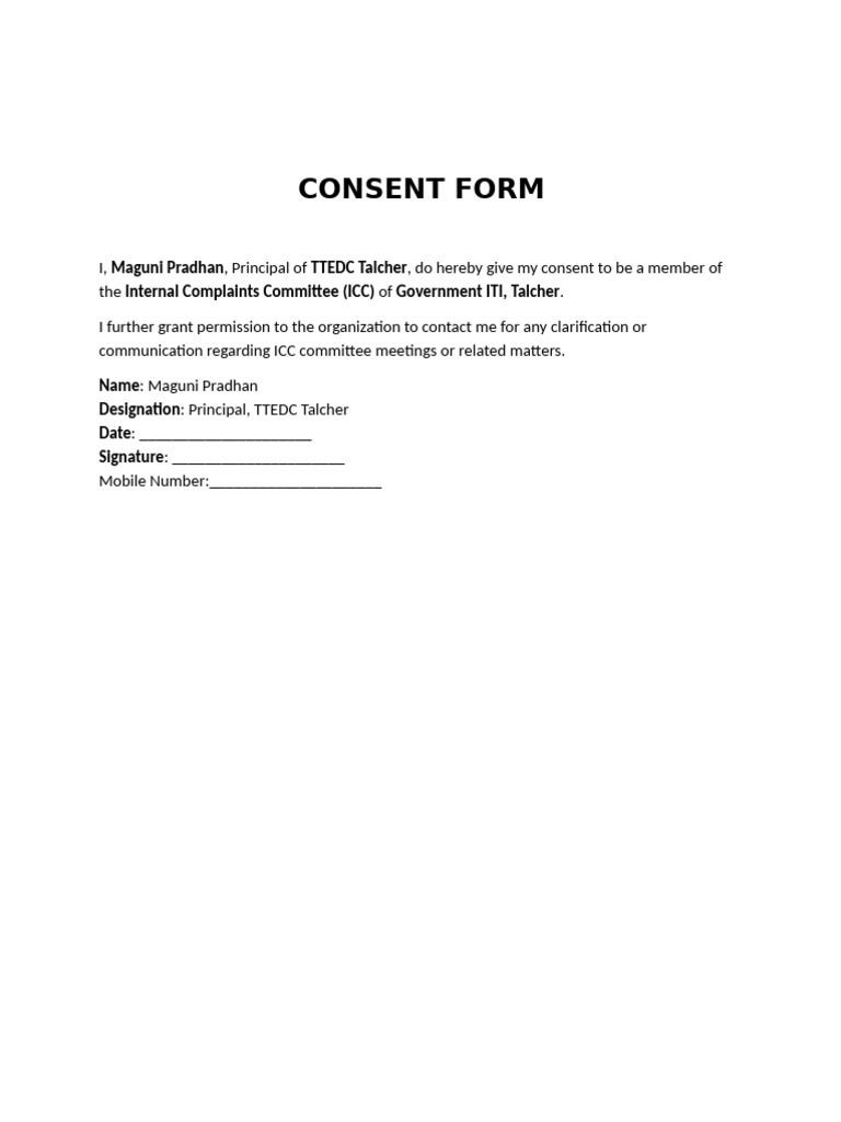 Consent Form | PDF