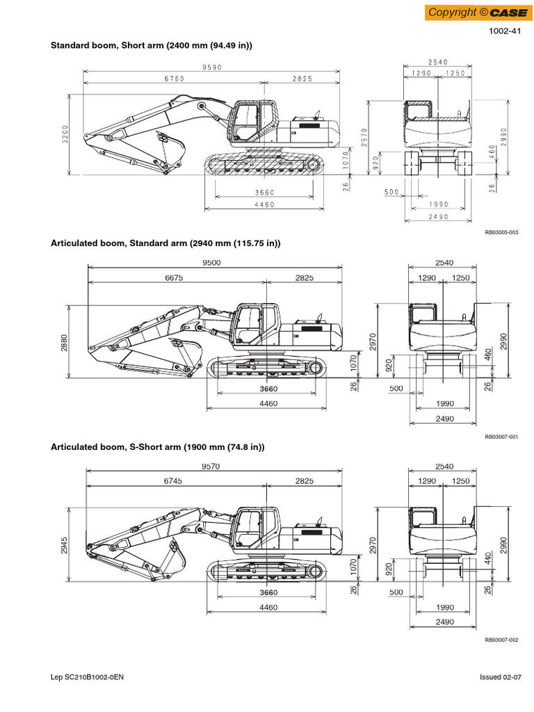 Standard Boom, Short Arm (2400 MM (94.49 In) ) : Lep SC210B1002-0EN ...
